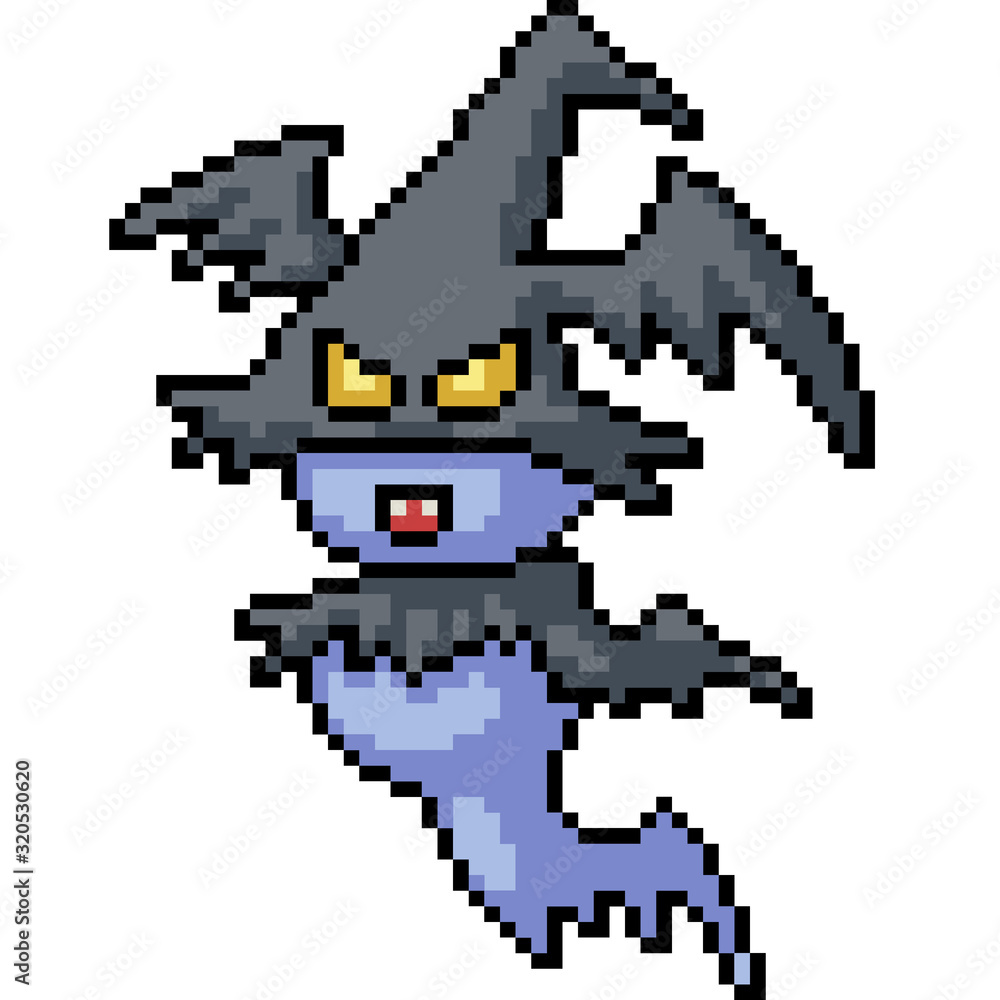 vector pixel art ghost monster Stock Vector | Adobe Stock