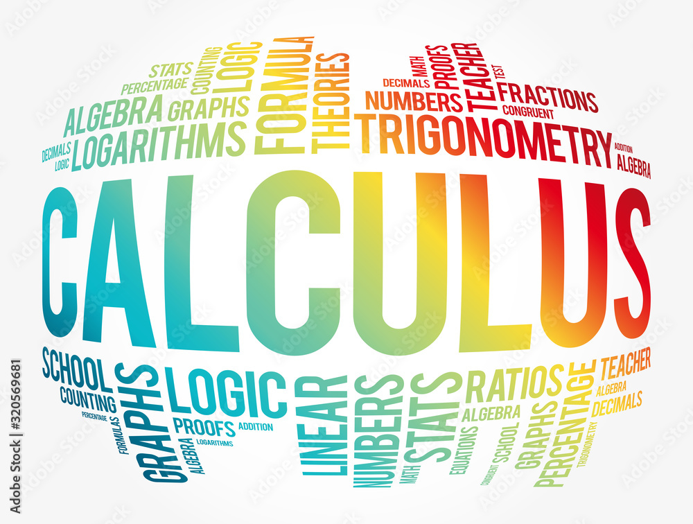 Calculus word cloud collage, education concept background Stock Vector ...