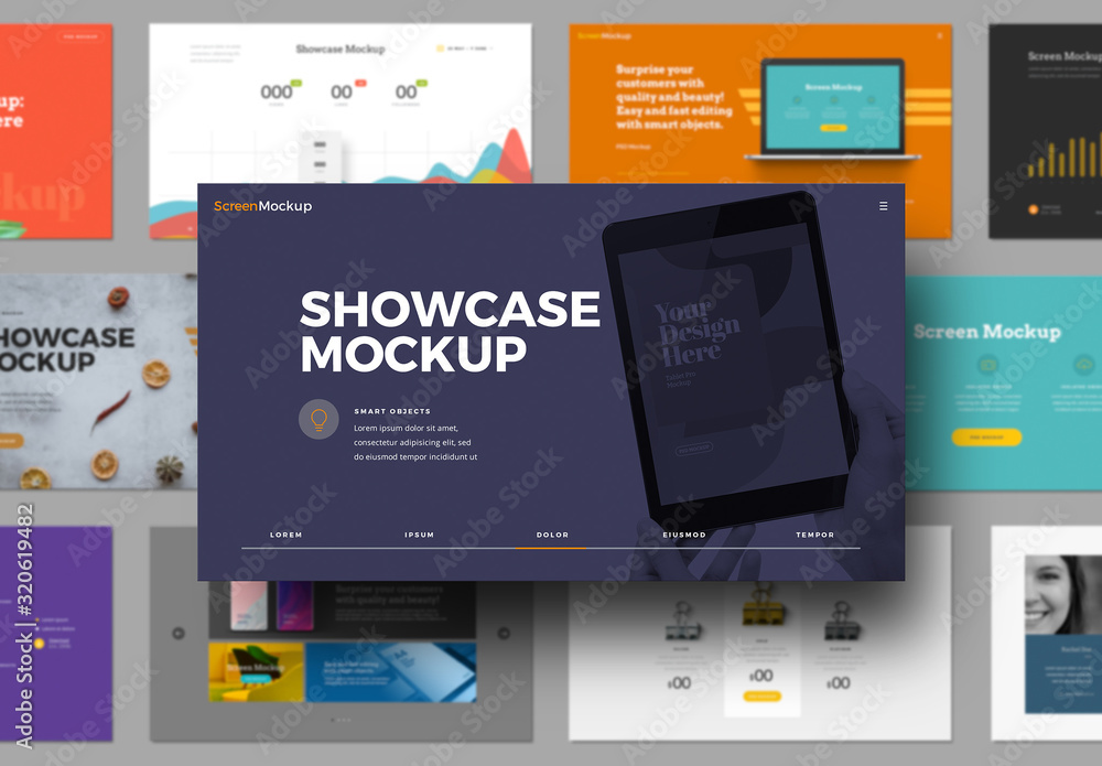 Presentation Showcase Mockup Stock Template | Adobe Stock