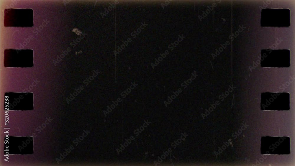 Animation of 35mm film motion. Vintage looping film frame. Old film ...