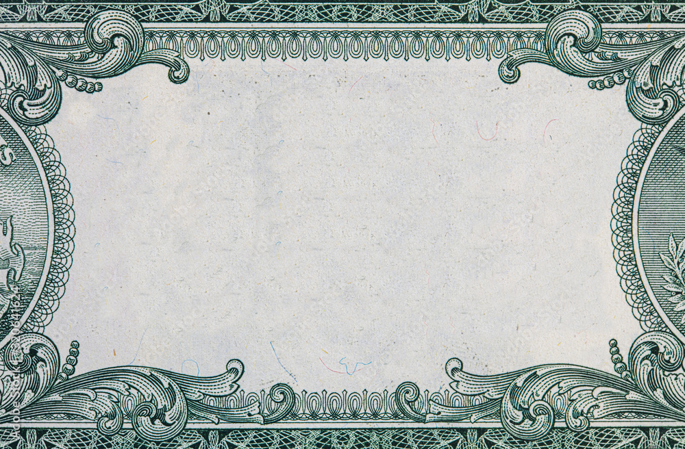 U.S. dollar border with empty middle area Stock Photo | Adobe Stock