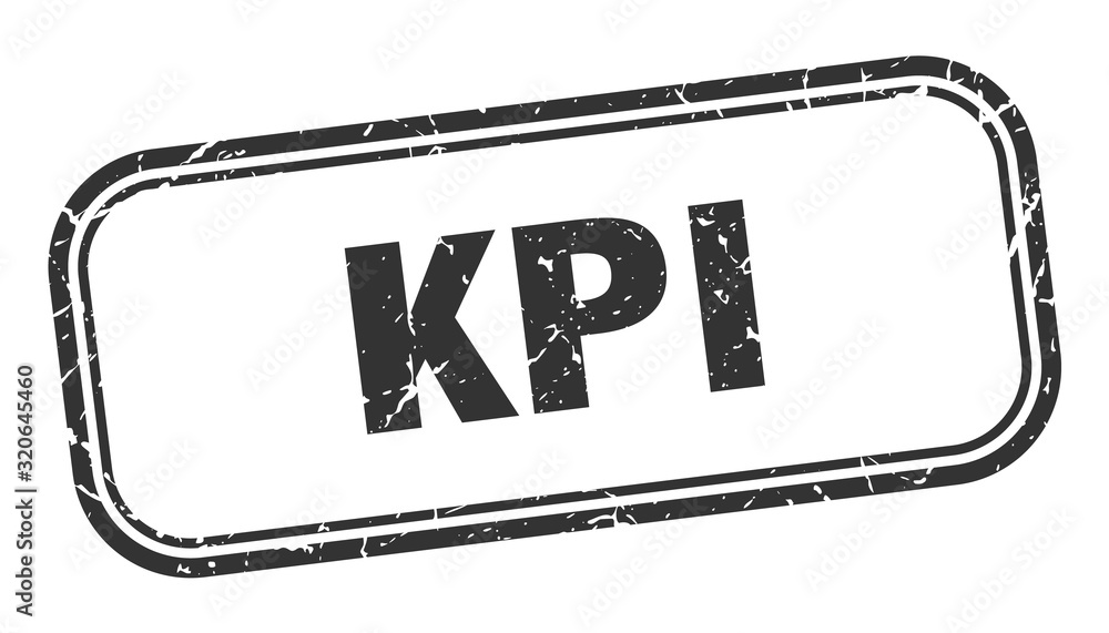 kpi stamp. kpi square grunge black sign. kpi tag Stock Vector | Adobe Stock