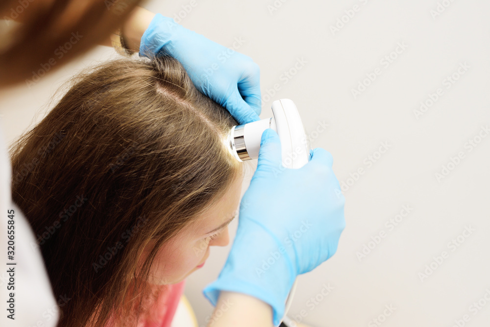 Trichoscopy-computer diagnostics of the condition and structure of the ...