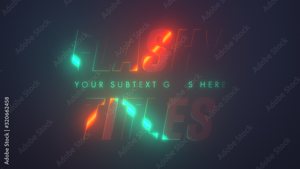 Flashy Titles Stock Template | Adobe Stock