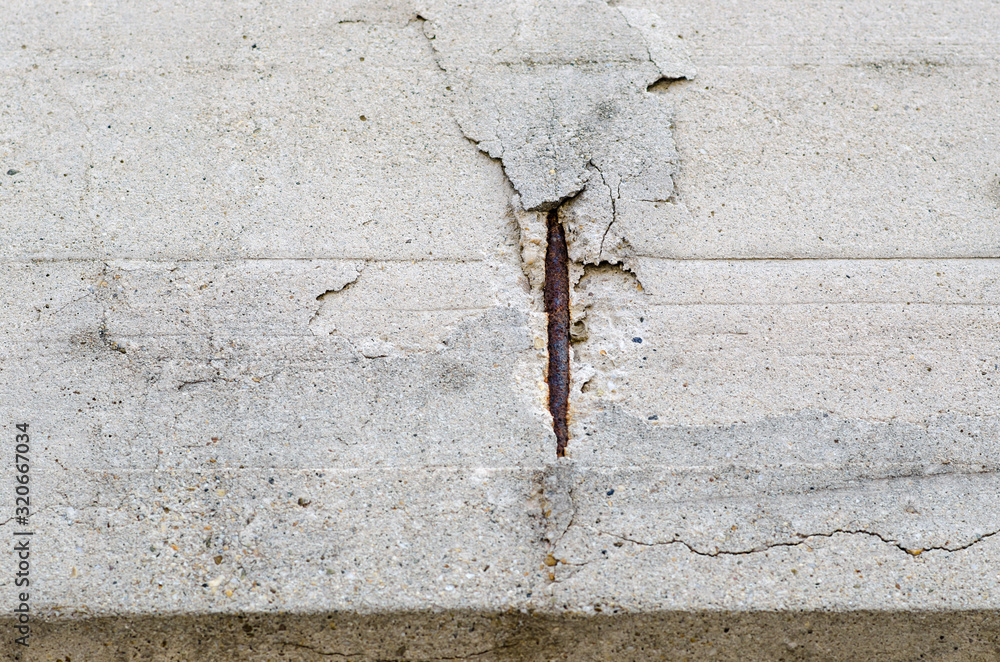 Building Under Restoration Deterioration Of The Reinforced Concrete Structures Due To