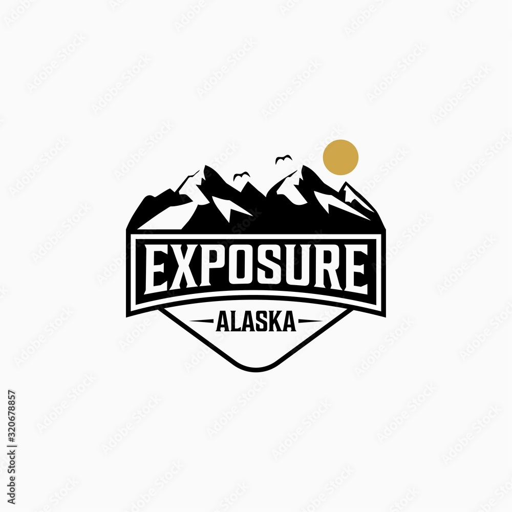 Alaska state textured vintage vector t-shirt and apparel design ...