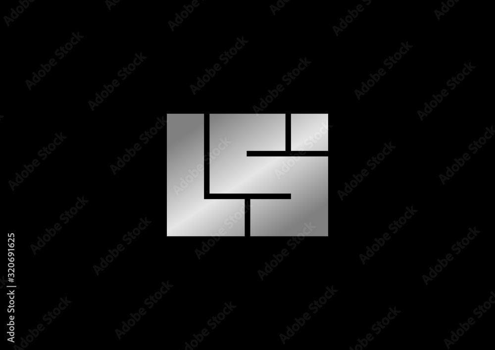 Letter LS square simple logo design vector Stock Vector | Adobe Stock