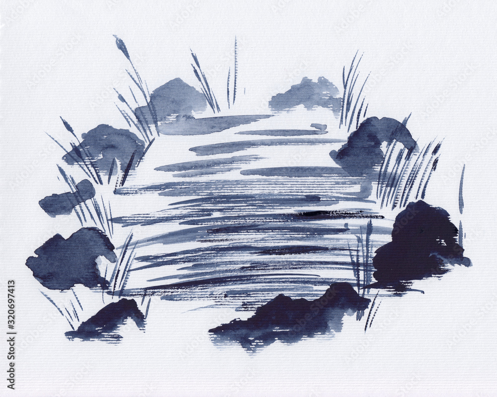 Chinese Water Painting Simple