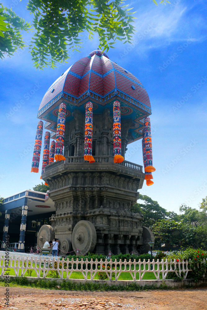 Valluvar Kottam is a popular monument in Chennai, Tamilnadu, India ...