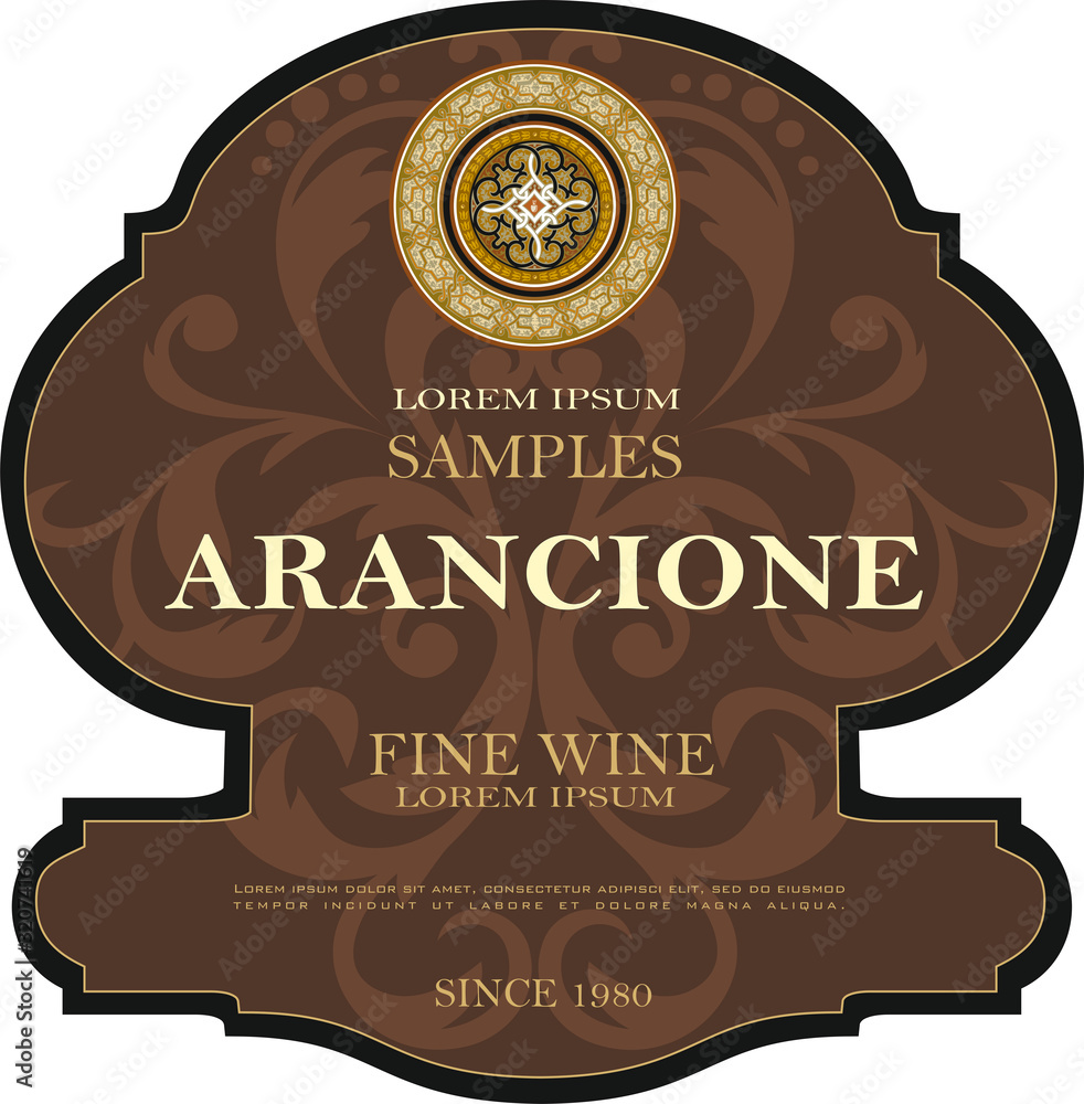 WINE LABEL RED AMARONE MODERN PACKAGING LABEL WHITE WINE ITALIAN STYLE ...