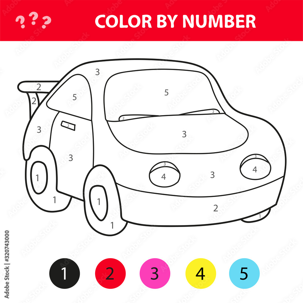 Car Pictures To Color For Kids
