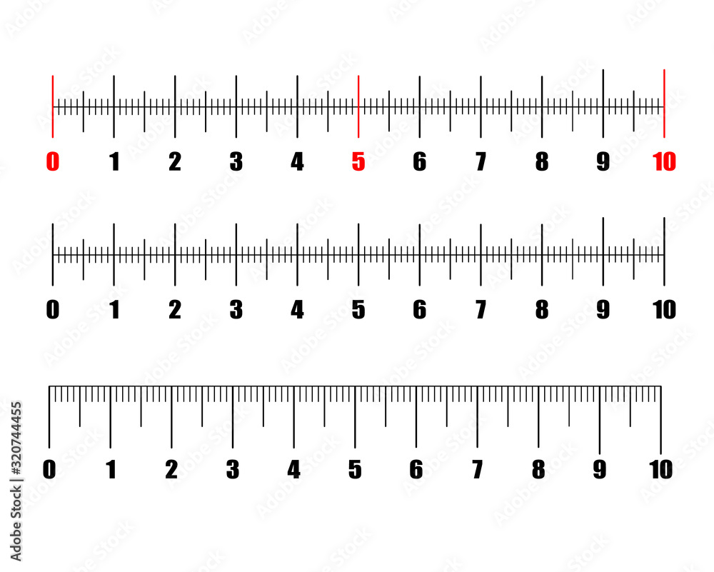 Scale For Rulers Ruler Scale Centimeters Measuring Scale Vector