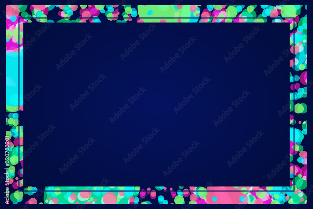 Neon light frame. Template background for your invitation, poster ...