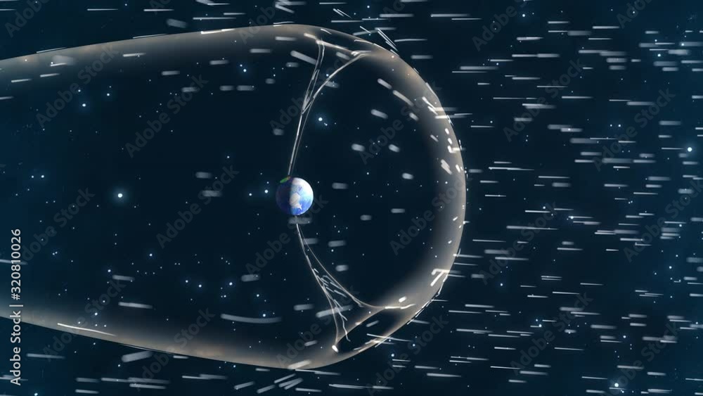Solar Wind Interacting with Earth's Magnetic Field. NASA's Goddard ...
