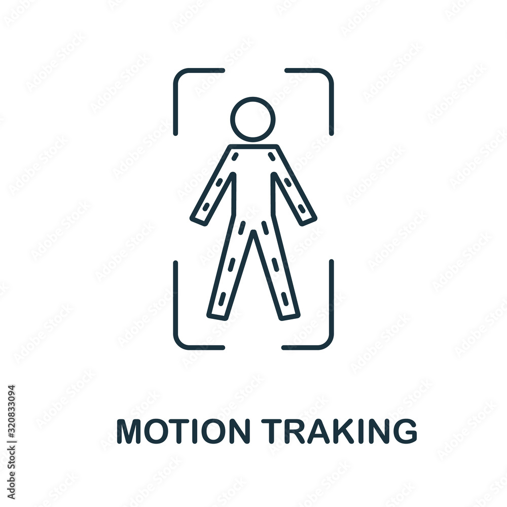 Motion Tracking icon from augmented reality collection. Simple line ...