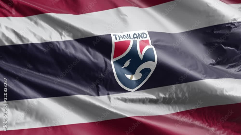 Football flag logos of Thailand Create 3D movies High resolution ...