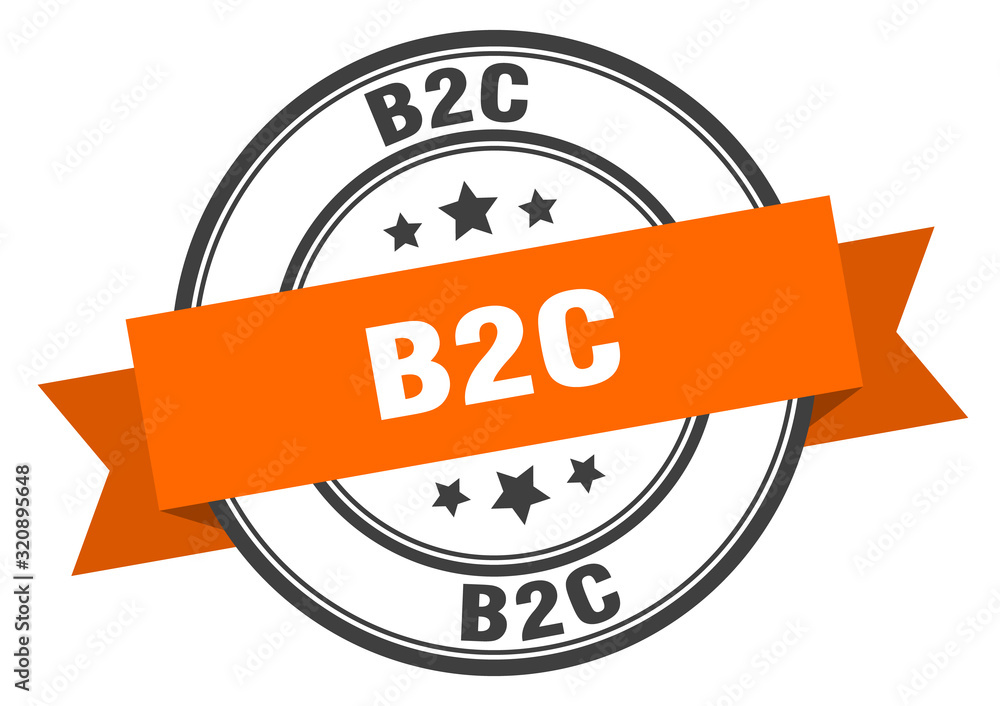 b2c label. b2cround band sign. b2c stamp Stock Vector | Adobe Stock