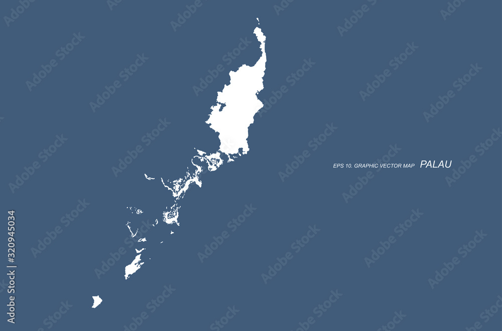 asia countries map. asia map. palau map. Stock Vector | Adobe Stock