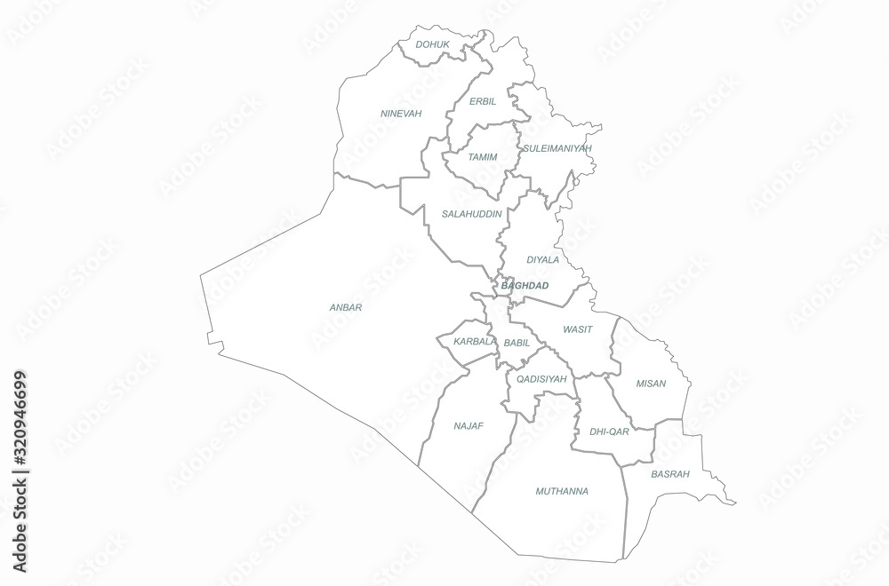 arab countries map. middle east countries map. Stock Vector | Adobe Stock