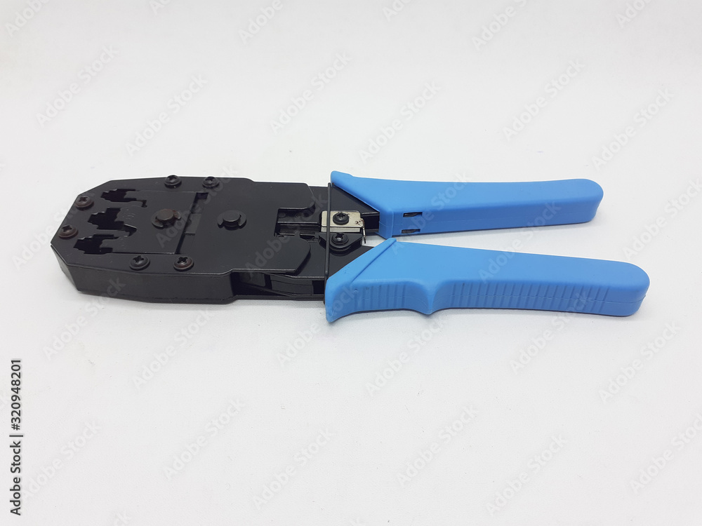 Modern Mechanical Computer Network LAN Cable Crimping Cutter and ...