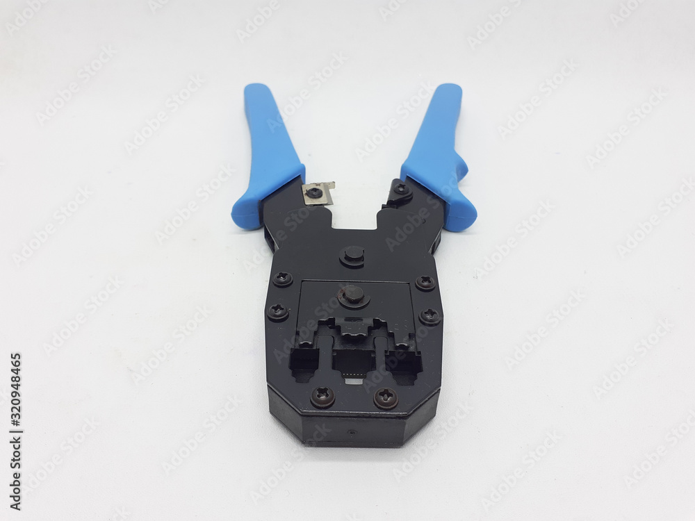 Modern Mechanical Computer Network LAN Cable Crimping Cutter and ...