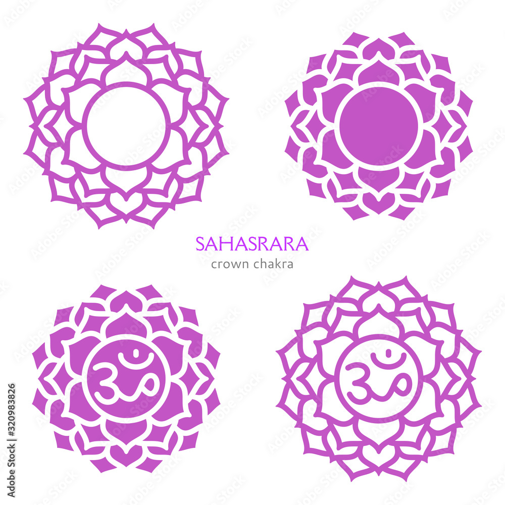 Crown Chakra Symbol Vector