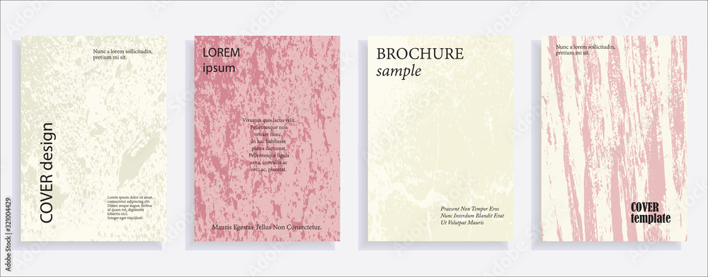Minimalistic cover design templates. Set of layouts for covers of books ...