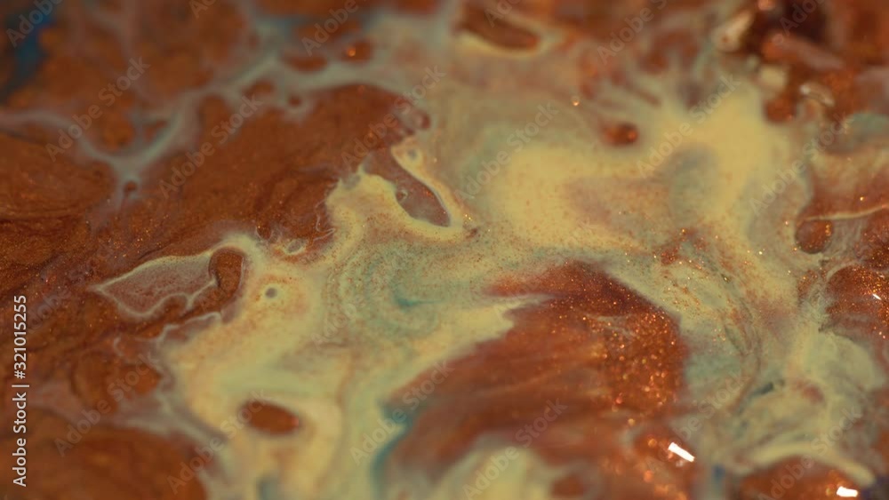 Pale yellow, beige, golden ocher, glitter gold, copper and sienna ...