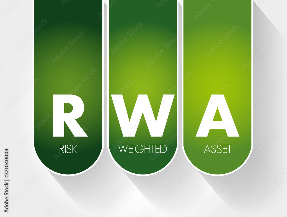 RWA - Risk Weighted Asset acronym, business concept background Stock Vector | Adobe Stock