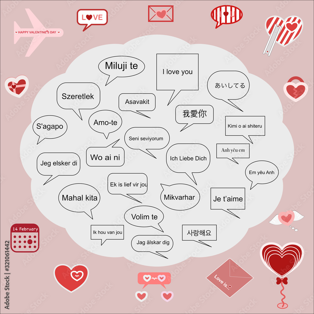 I Love You In Different Languages Written