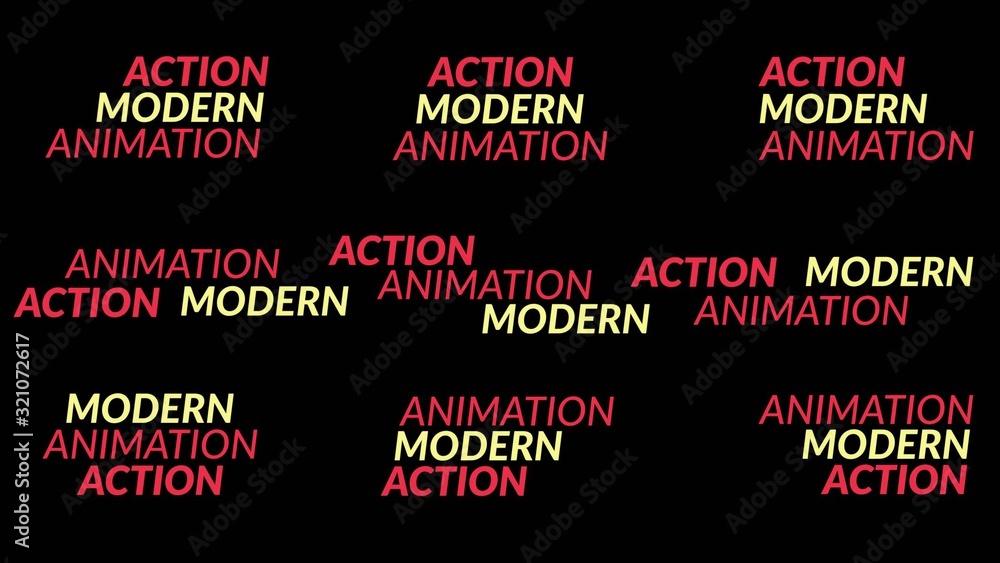 Action Modern Title Stock Template | Adobe Stock