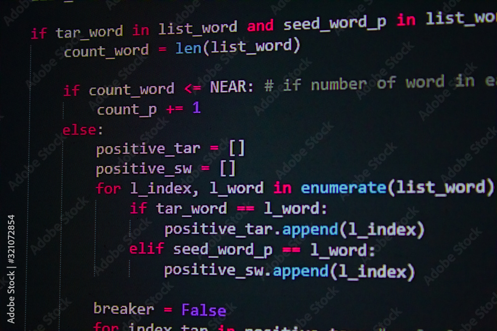 Developer Software Source Code Screen Programming Code Writing Script Programmer Editing Code