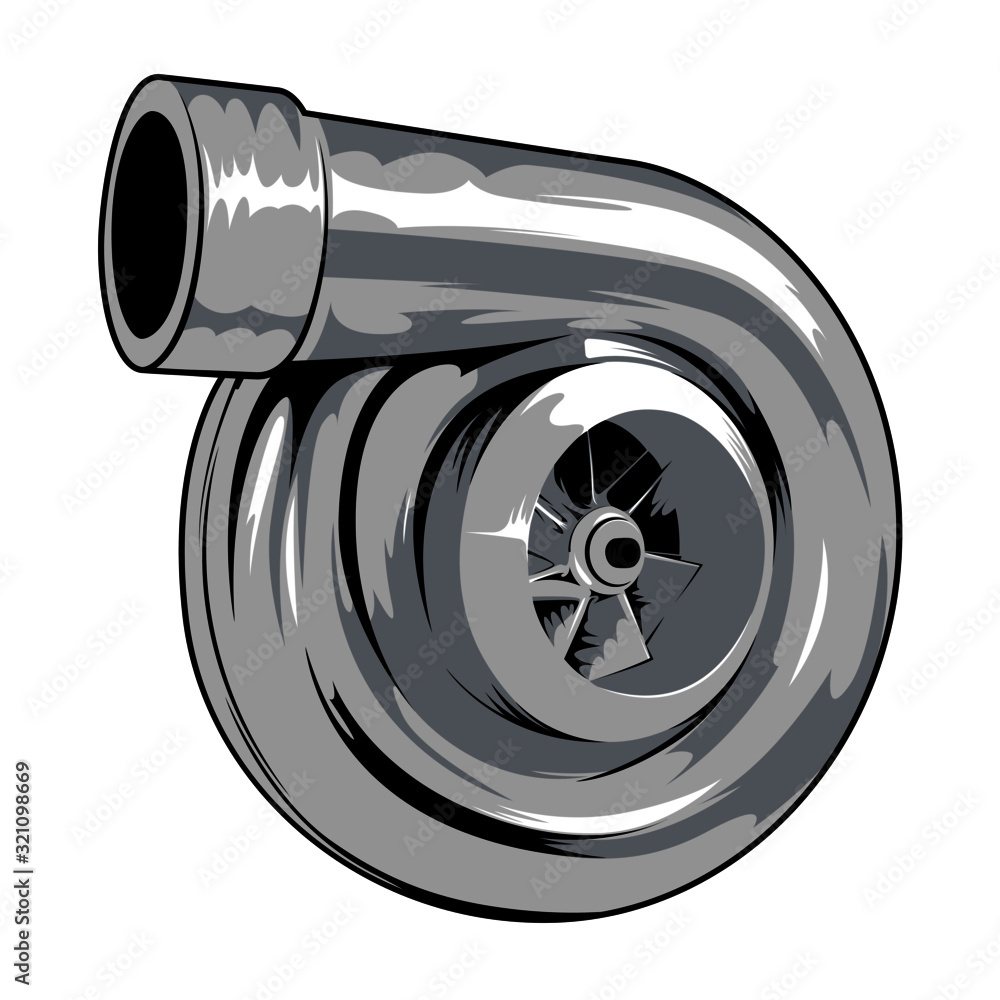 Centrifugal Supercharger/Turbo Stock Vector | Adobe Stock