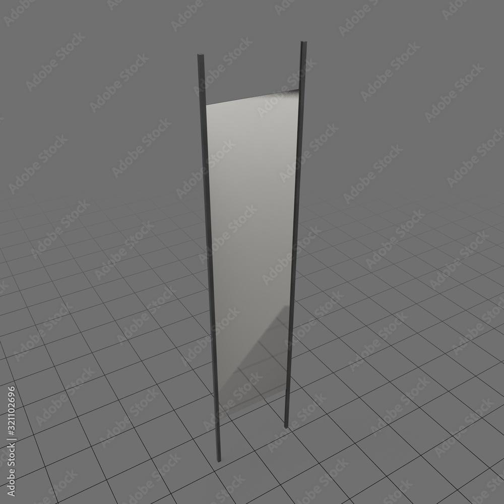 Full length mirror Stock 3D asset | Adobe Stock