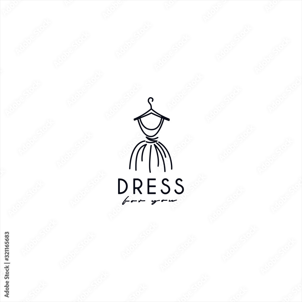 Fashion for Girl logo design template idea Stock Vector | Adobe Stock