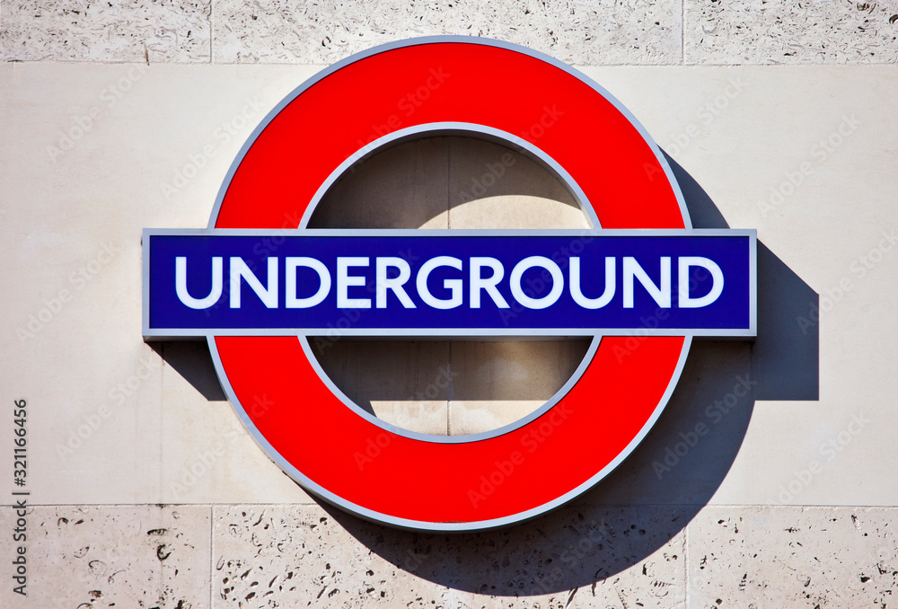 London Underground Sign Stock Photo | Adobe Stock