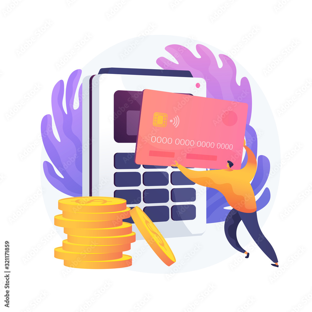 Financial transactions, money operations. Payment options, cash and ...