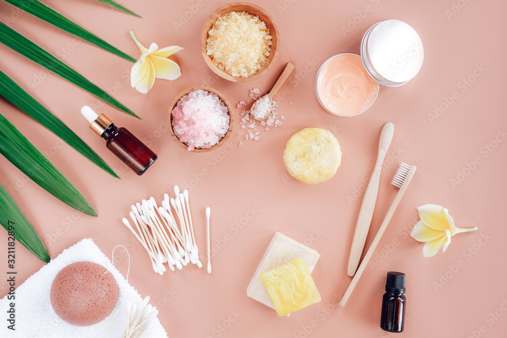 Natural organic cosmetics with zero waste hygiene products. Natural eco ...