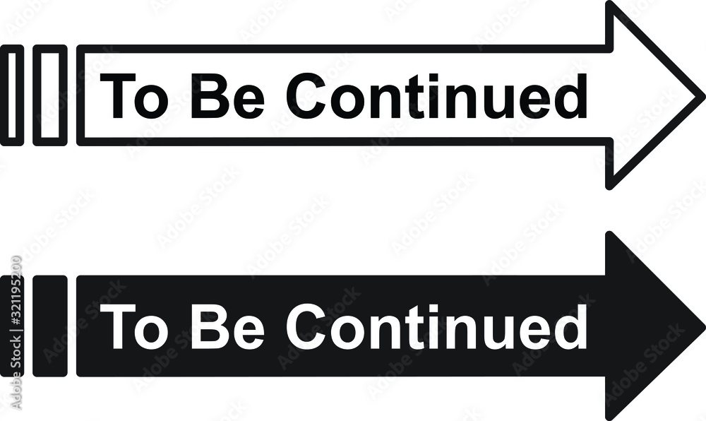 To be continued, vector illustration Stock Vector | Adobe Stock
