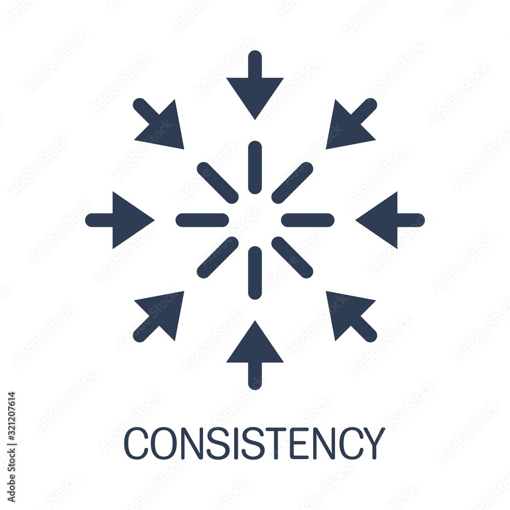Сonsistency icon. Simple element illustration.Flat design. Stock Vector ...