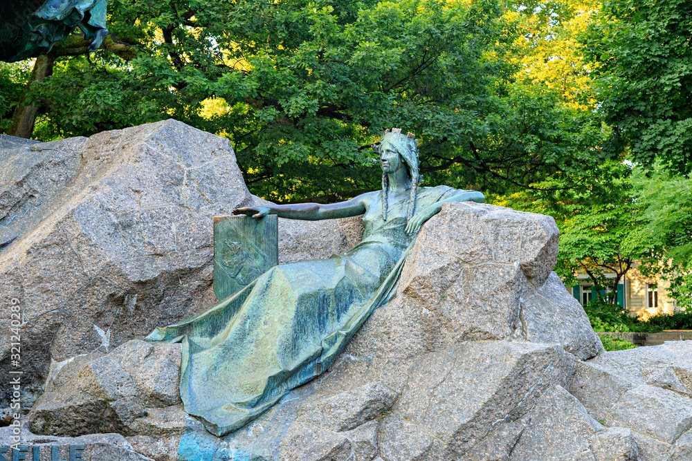 Bern, Switzerland. Monument Universal Postal Union. Creator of the ...