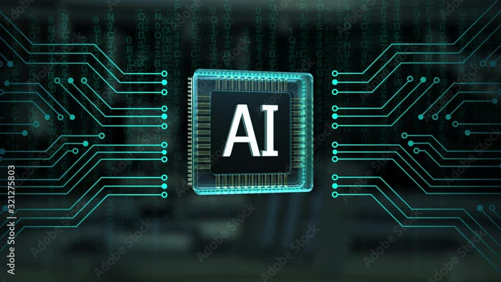 Semiconductor components combine to create an AI CPU, Curcuit board ...