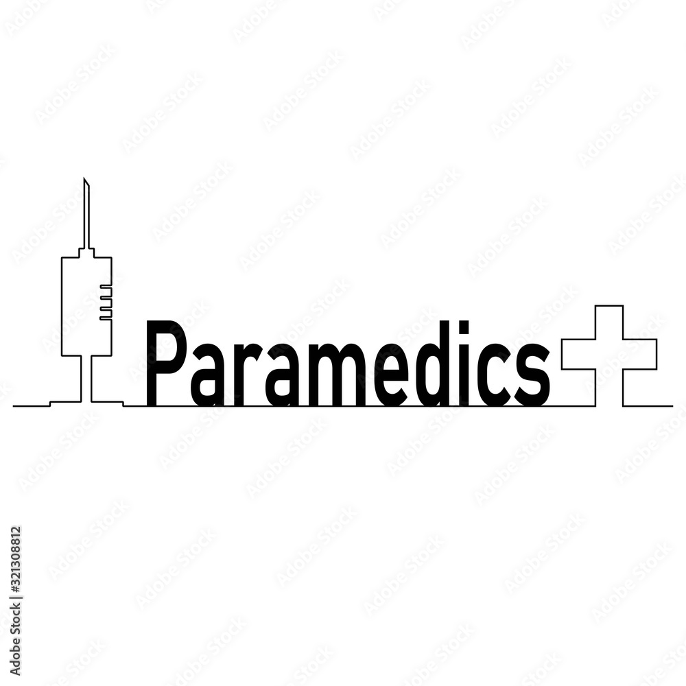 Paramedic Medical Design is an illustration of an emergency paramedic ...