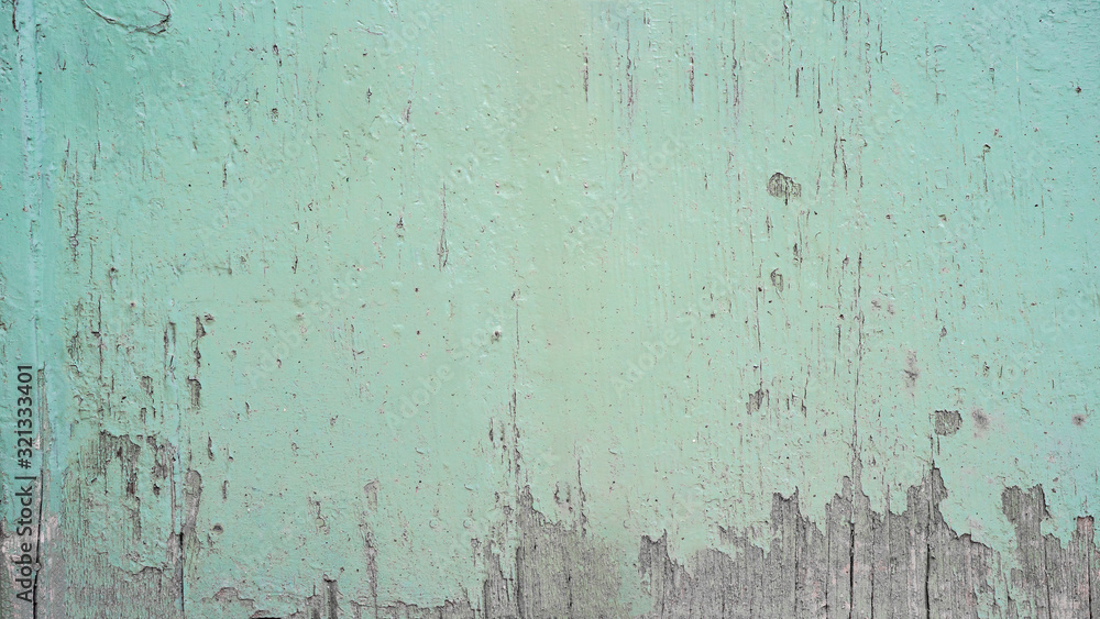 Mint green rustic painted peeled wooden wall texture background Stock ...