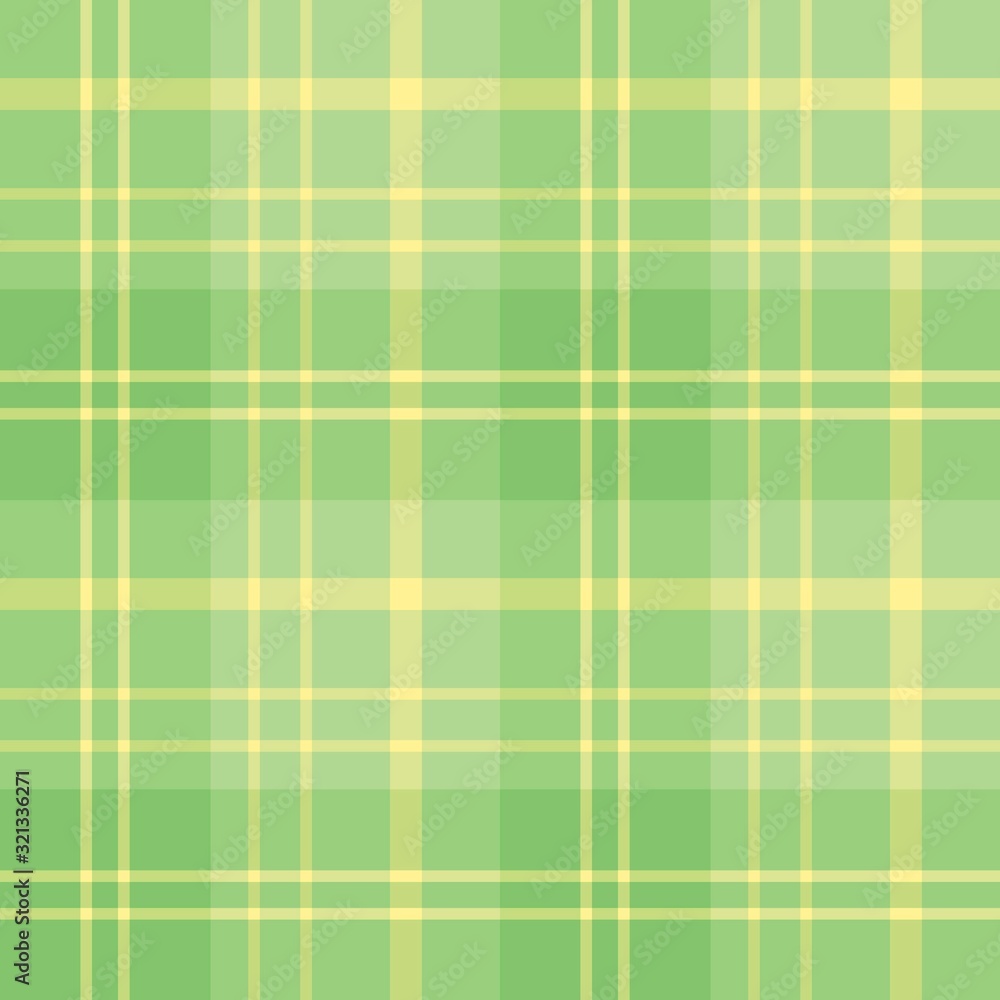 Seamless pattern in fantasy light green and yellow colors for plaid ...
