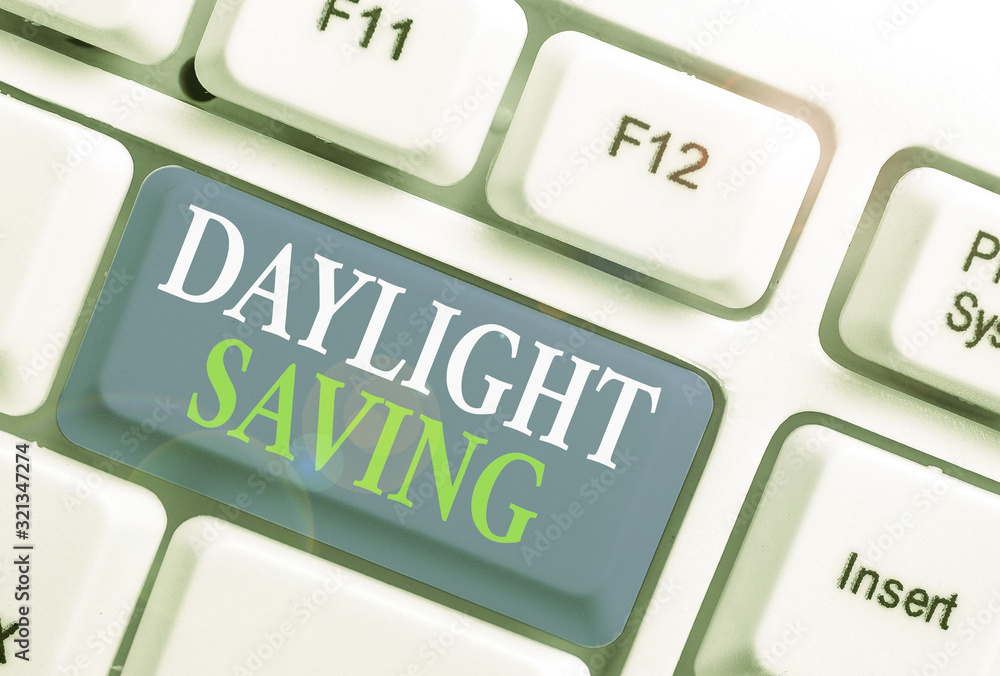 Conceptual hand writing showing Daylight Saving. Concept meaning ...