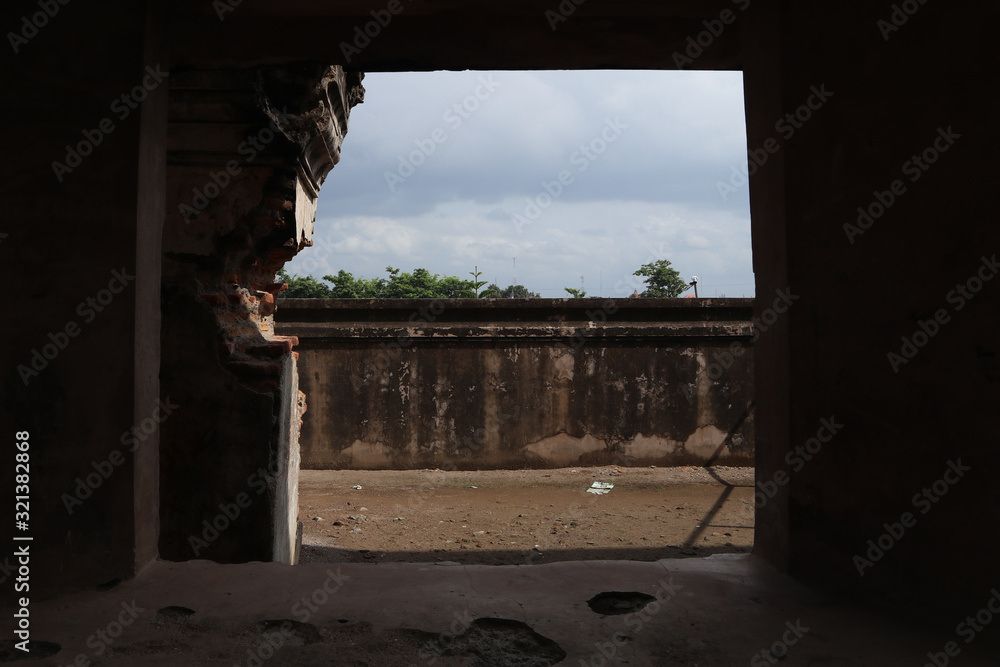 Kenongo building in the Taman Sari area. Taman Sari is the site of ...