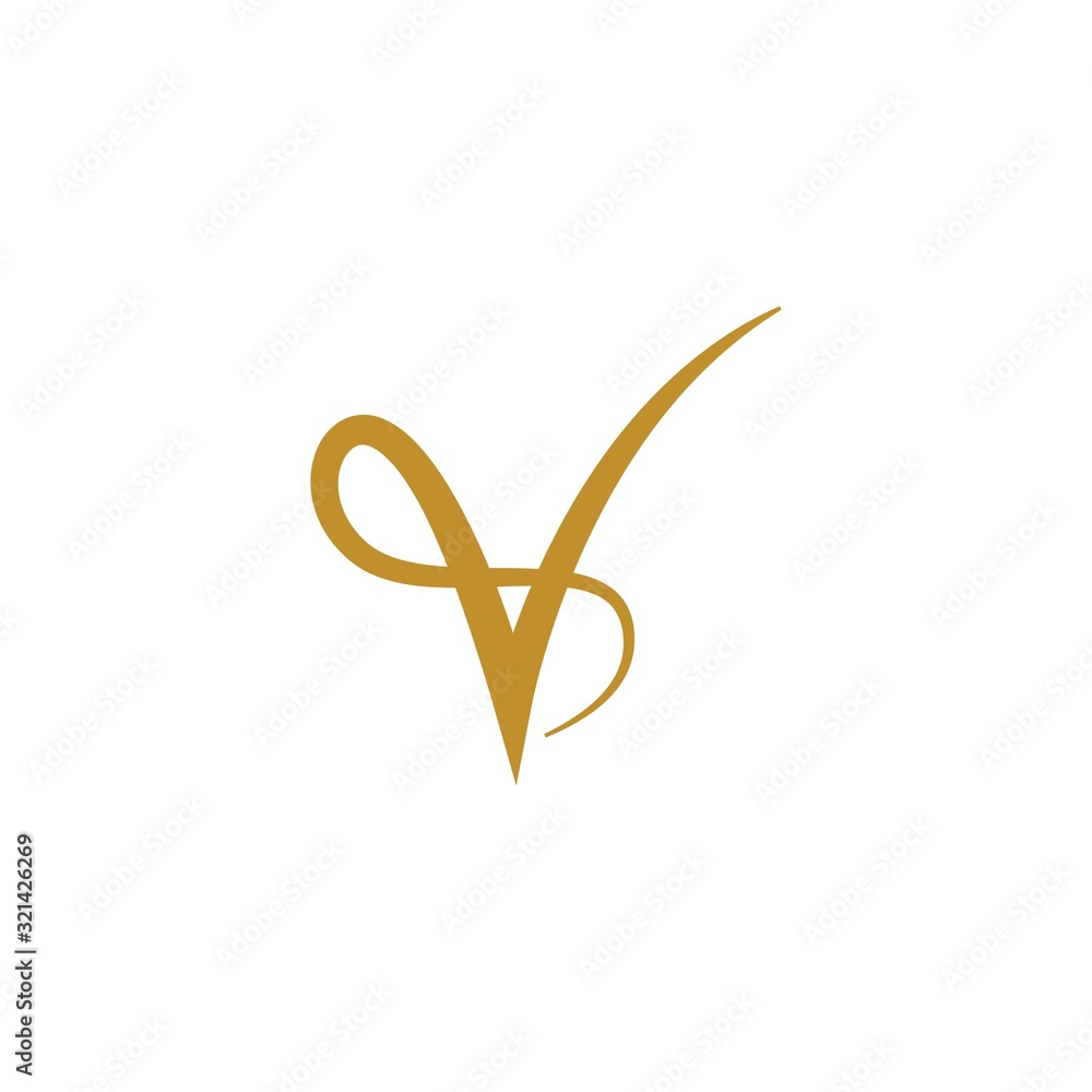 V Letter icon Template vector Stock Vector | Adobe Stock
