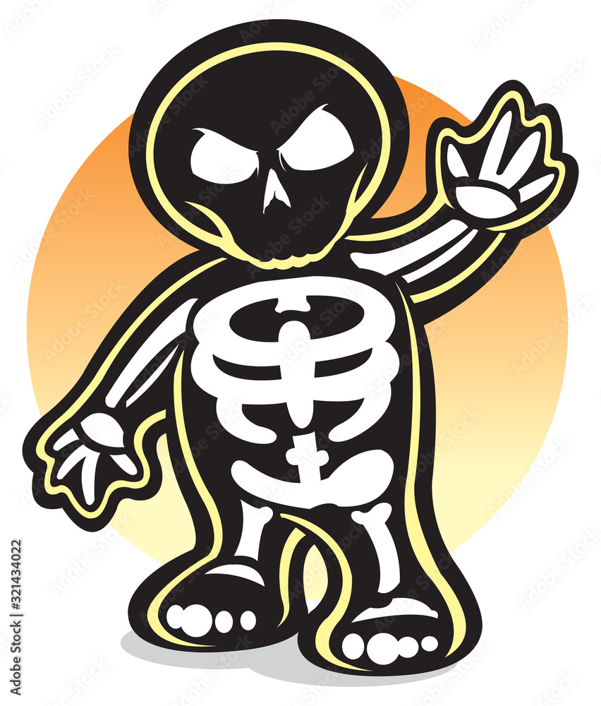 Skeleton x-ray Stock Vector | Adobe Stock