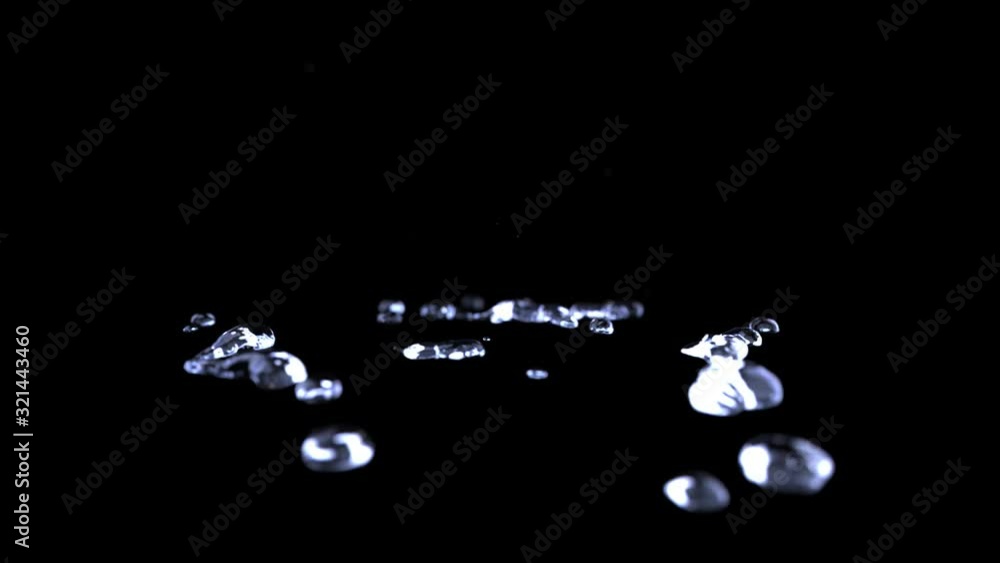 Incredibly beautiful splash of water in slow motion. The force of ...